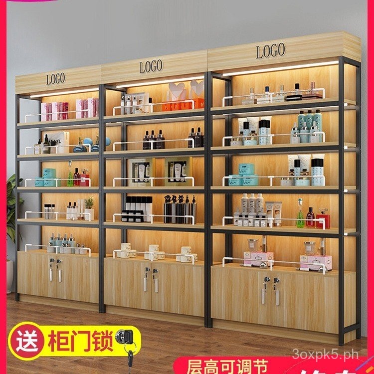 Shelf Display Cabinet Display Cosmetic Shelf Product Sample Multi-Layer ...