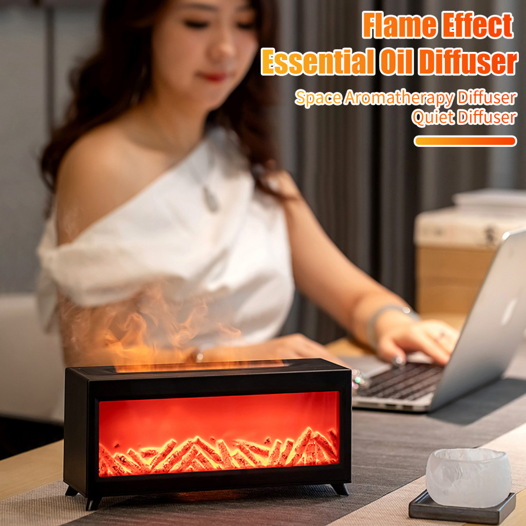 Realistic Fireplace Design Diffuser 7 Color Mini Fireplace Aroma ...