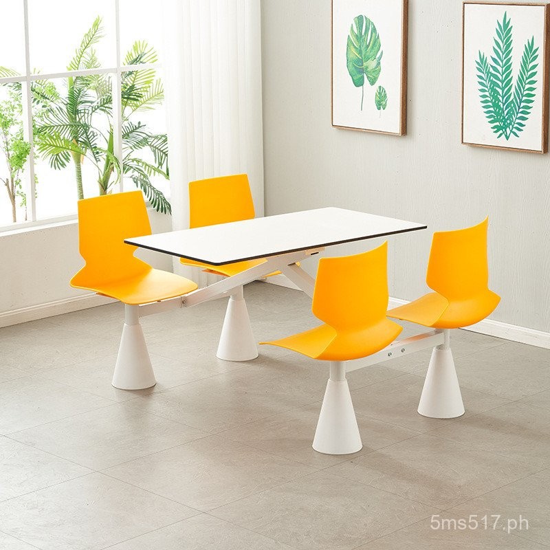 School Student Canteen Tables and Chairs Combination Four-Seat One ...