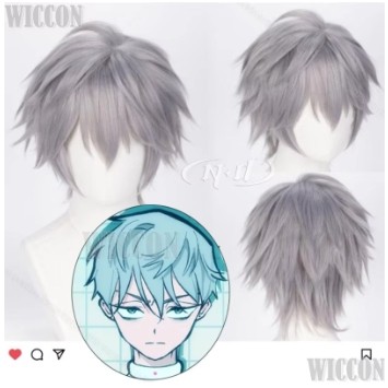 Till Cosplay Wig ALIEN STAGE Nagisa Kaworu Short Silver Grey Heat ...
