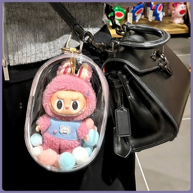 Labubu Case Labubu V1 V2 Protective Case Transparent Labubu Storage Bag ...