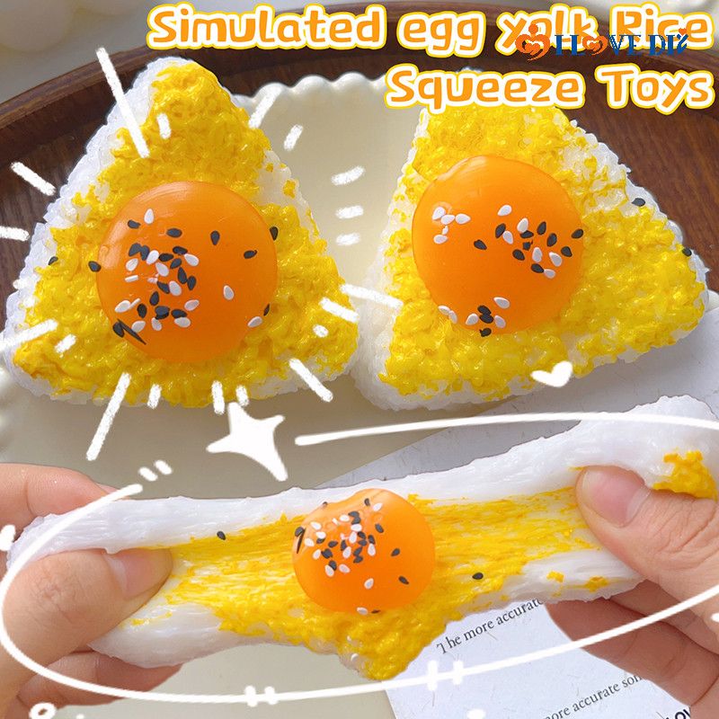 Fun Simulated TPR Triangle Sushi Pinching Decompression Toy - Squeeze ...