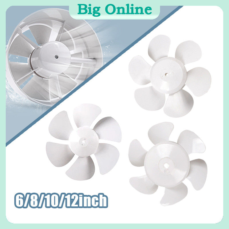 Plastic Ventilation Fan Blade 6 Blades Exhaust Fan Blade Spare Parts 6 ...