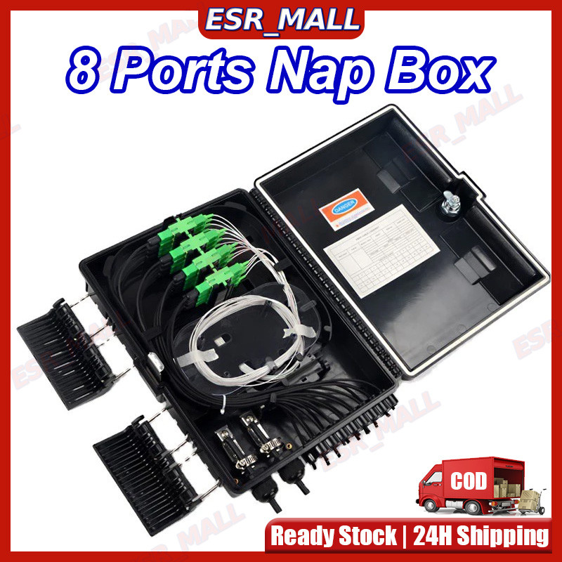 Nap Box 8 Port Fiber Splitter Box FTTH Insert Type Fiber Optic ...