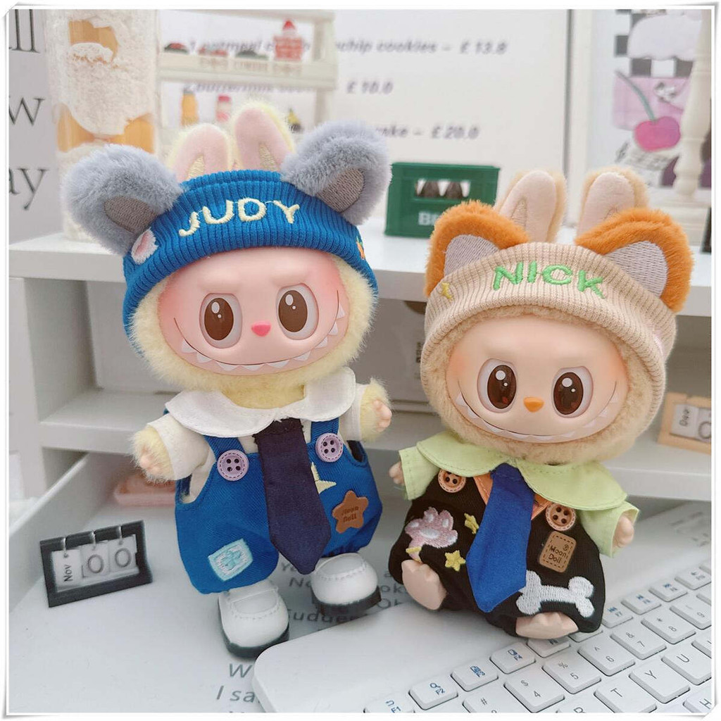 17cm labubu dall 17cm labubu labubu Baby Clothes 10cm Cotton Doll lulu ...