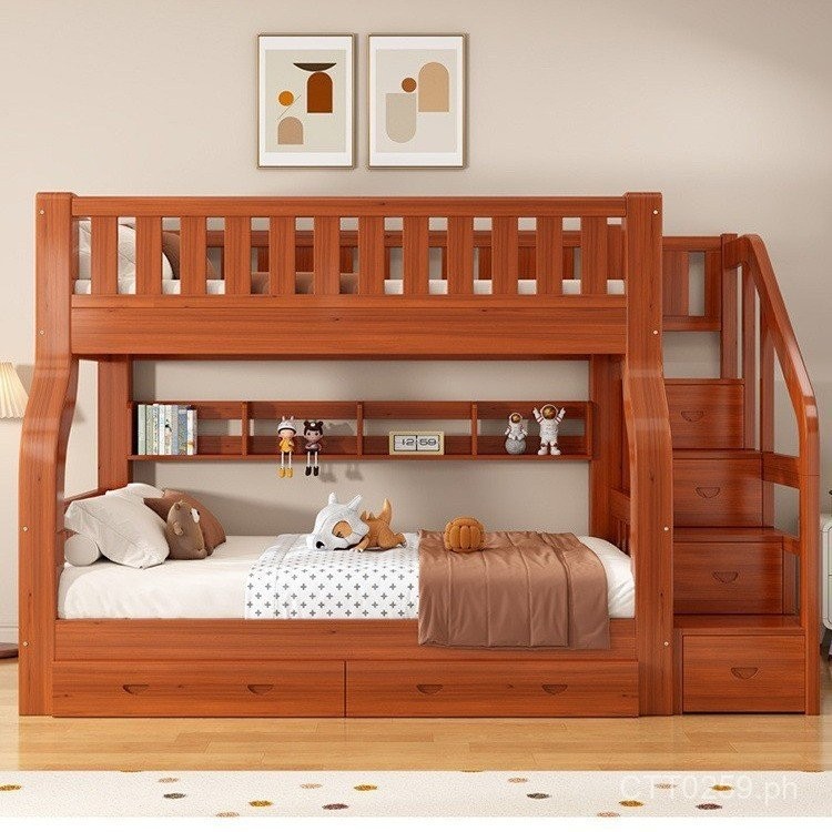 Multifunctional Wooden Bunk Bed for Small Spaces, Children's Parent ...