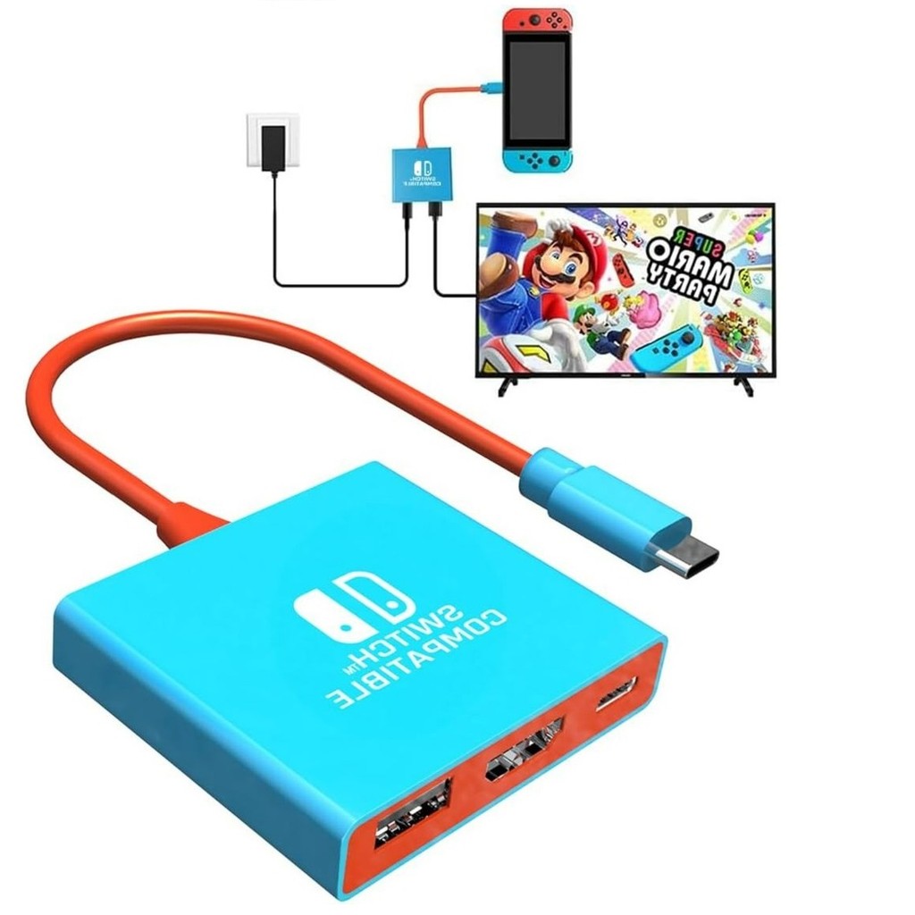 Portable Switch Docking Station for Nintendo TV Adapter Support 4K ...