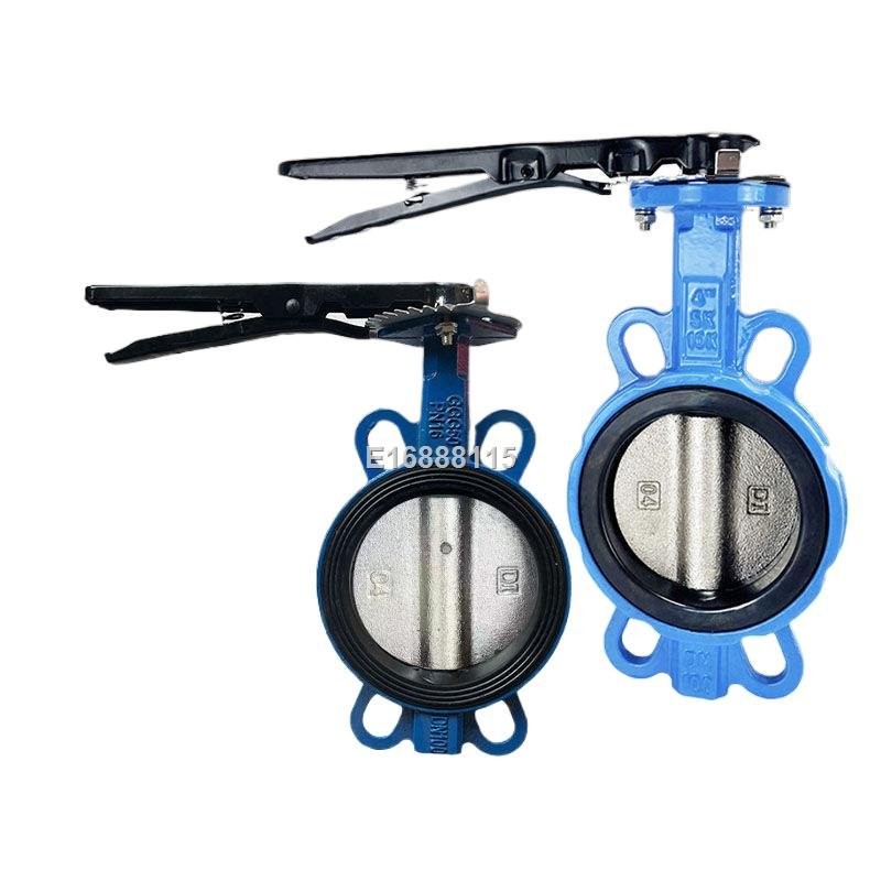 ♀Handle clamp butterfly valve D71X-16 ductile iron manual butterfly valve DN50 65 Alternative ...