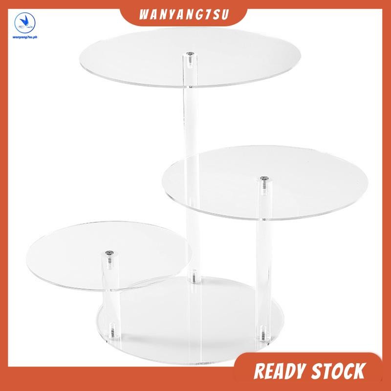 [wanyang7su.ph] Round Acrylic Products Display Riser Stands, 3 Tiers ...