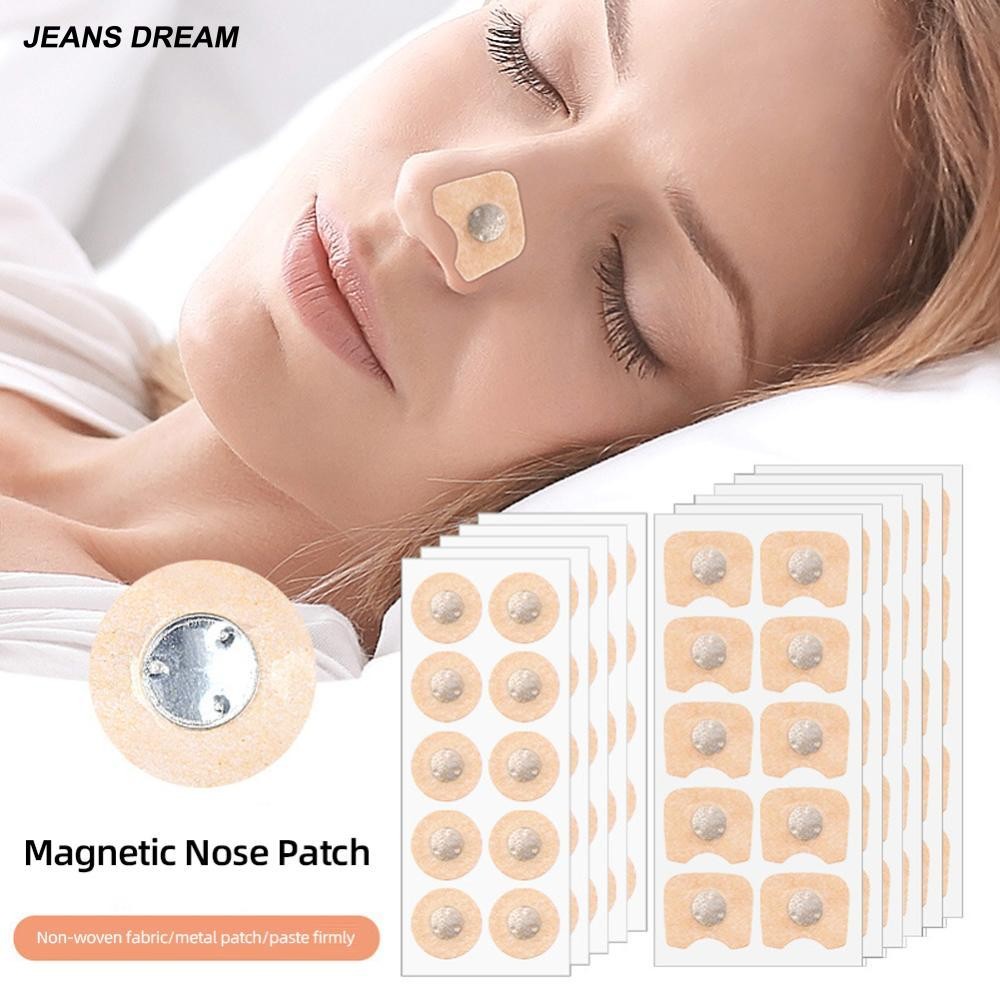 JEANSDREAM 10pcs/sheet Metal Patch Anti-snoring Nasal Patches Soft Skin ...
