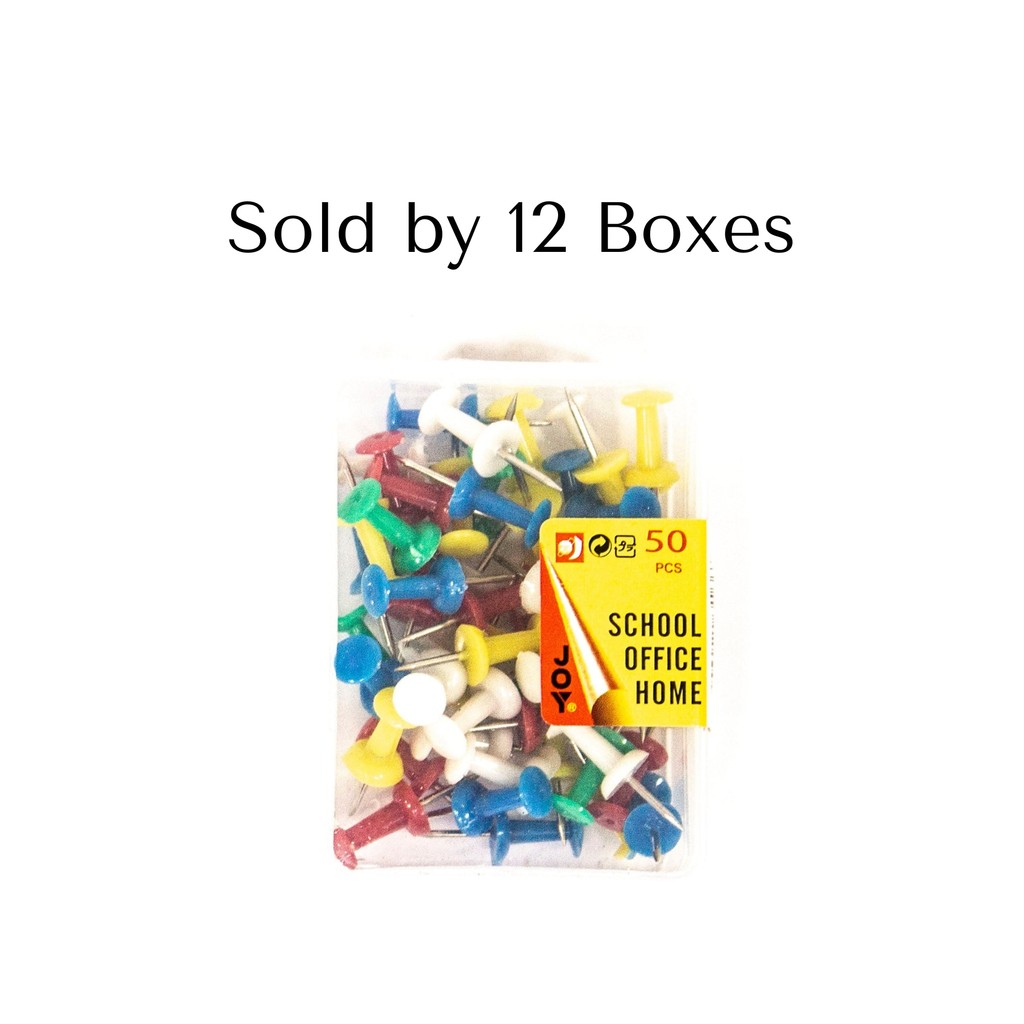 Joy Plastic Head Push Pin 100pcs (12Box) | Shopee Philippines