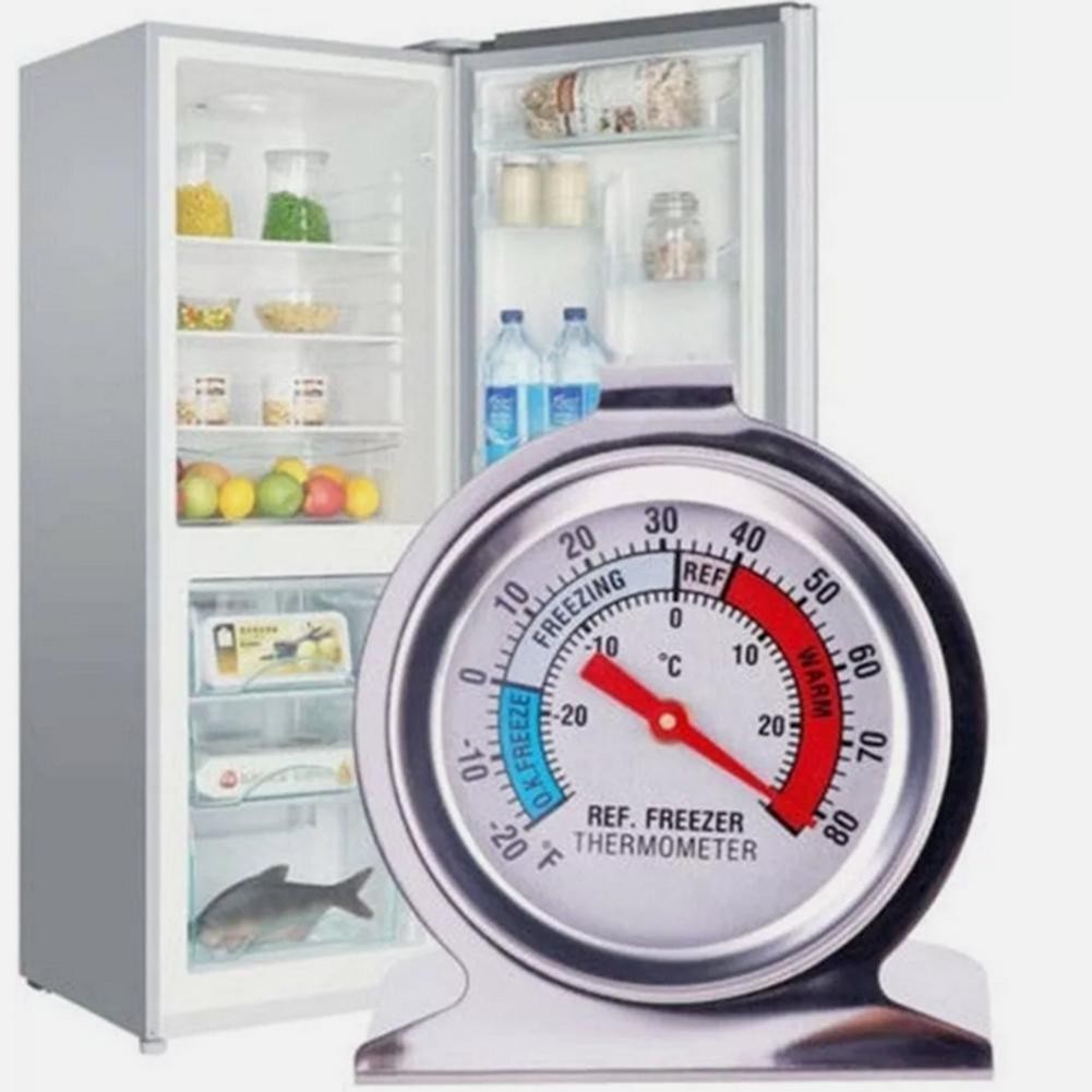 ULTRA| Refrigerator Freezer Thermometer Fridge DIAL Type Stainless ...