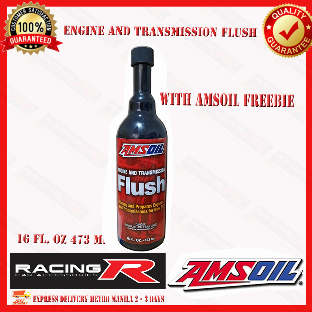 AMSOIL ENGINE AND TRANSMISSION FLUSH 16FL. OZ. 473mL W/ FREEBIE ...