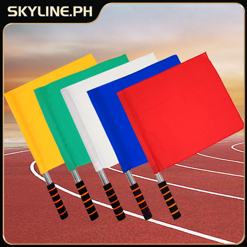 SKY Stainless Soccer Volleyball Referee Flag Sports Competition Signal ...