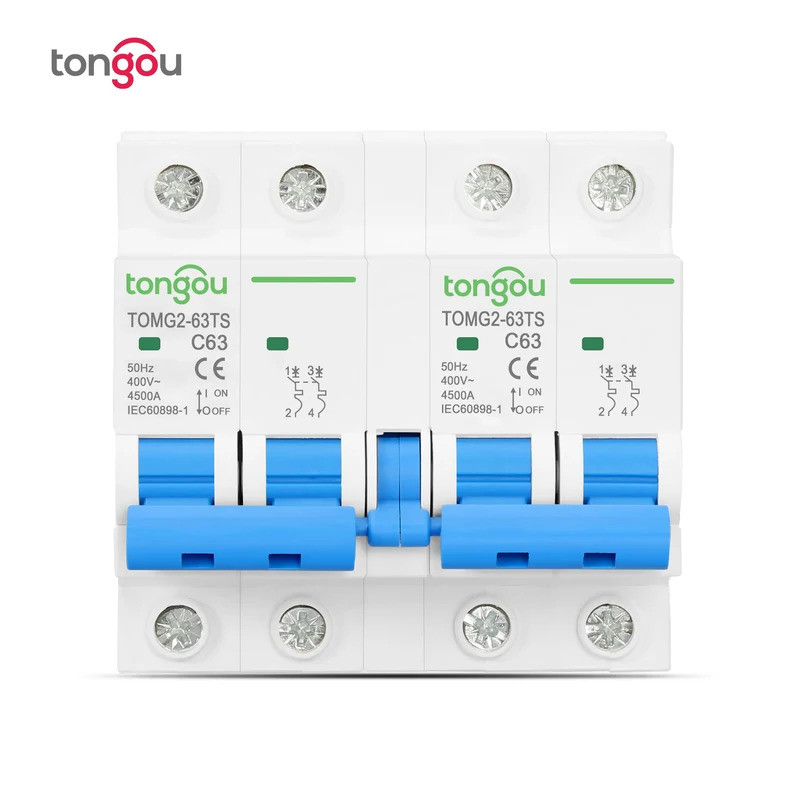 TONGOU 2P 63A MTS Dual power Manual transfer switch Circuit breaker MCB ...