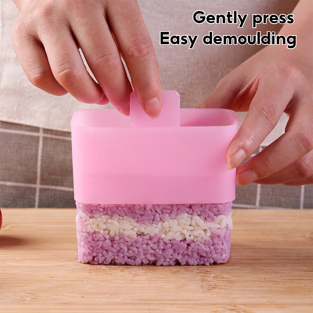 Rice Mold Musubi Maker Molder Sushi Maker Rectangular Layer Scoop Meat ...