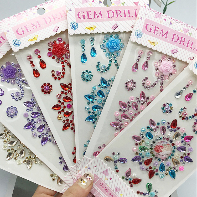 Ready Stock DIY Handmade Creative Decorative Stickers Children Diamond ...