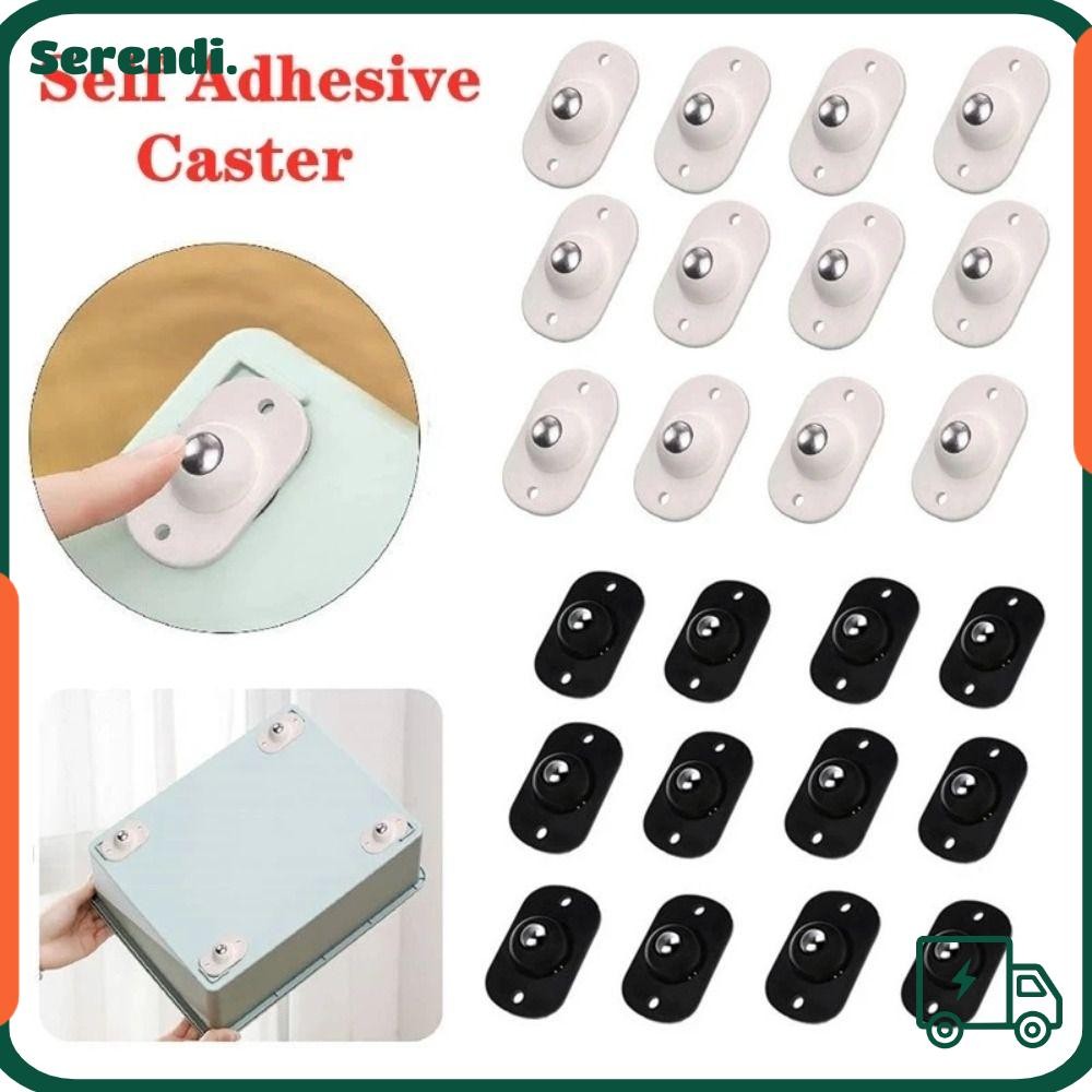 SERENDI 4Pcs/set Caster Wheel, Self Adhesive 360 Swivel Furniture ...