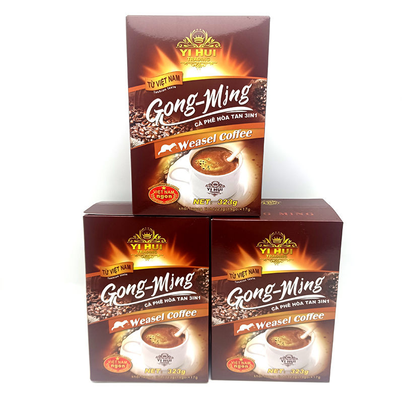 Vietnam Imported Gongming Cat Shit Flavor 3-in-1 Instant Coffee 323g ...