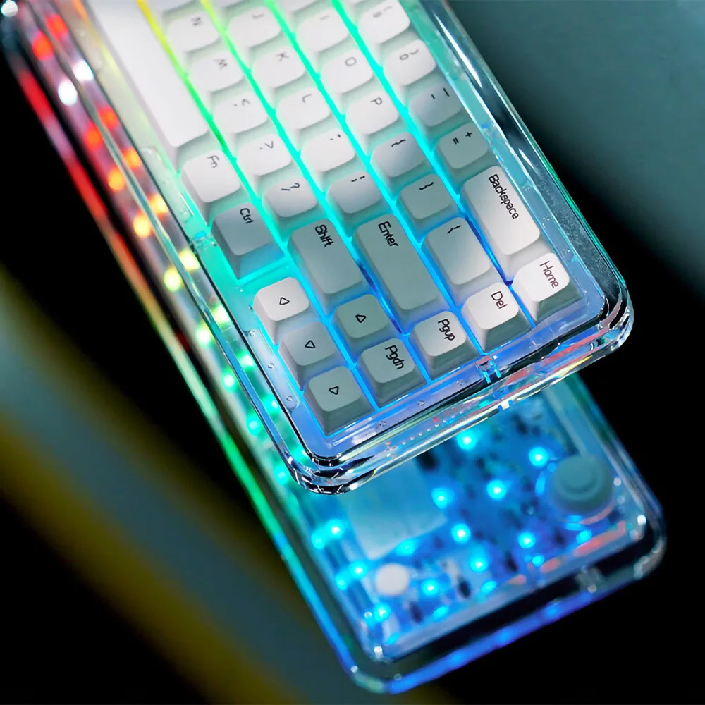 FirstBlood B67 Crystal Mechanical Keyboard Gaming Machincal Cool RGB ...