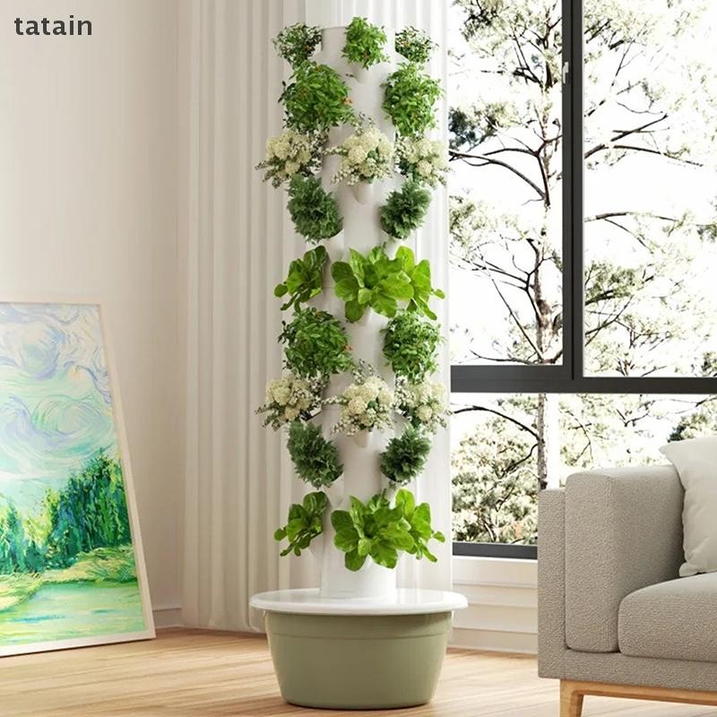 tatain Hydroponic Growing System Indoor Outdoor Home Grow Herb Vertical ...