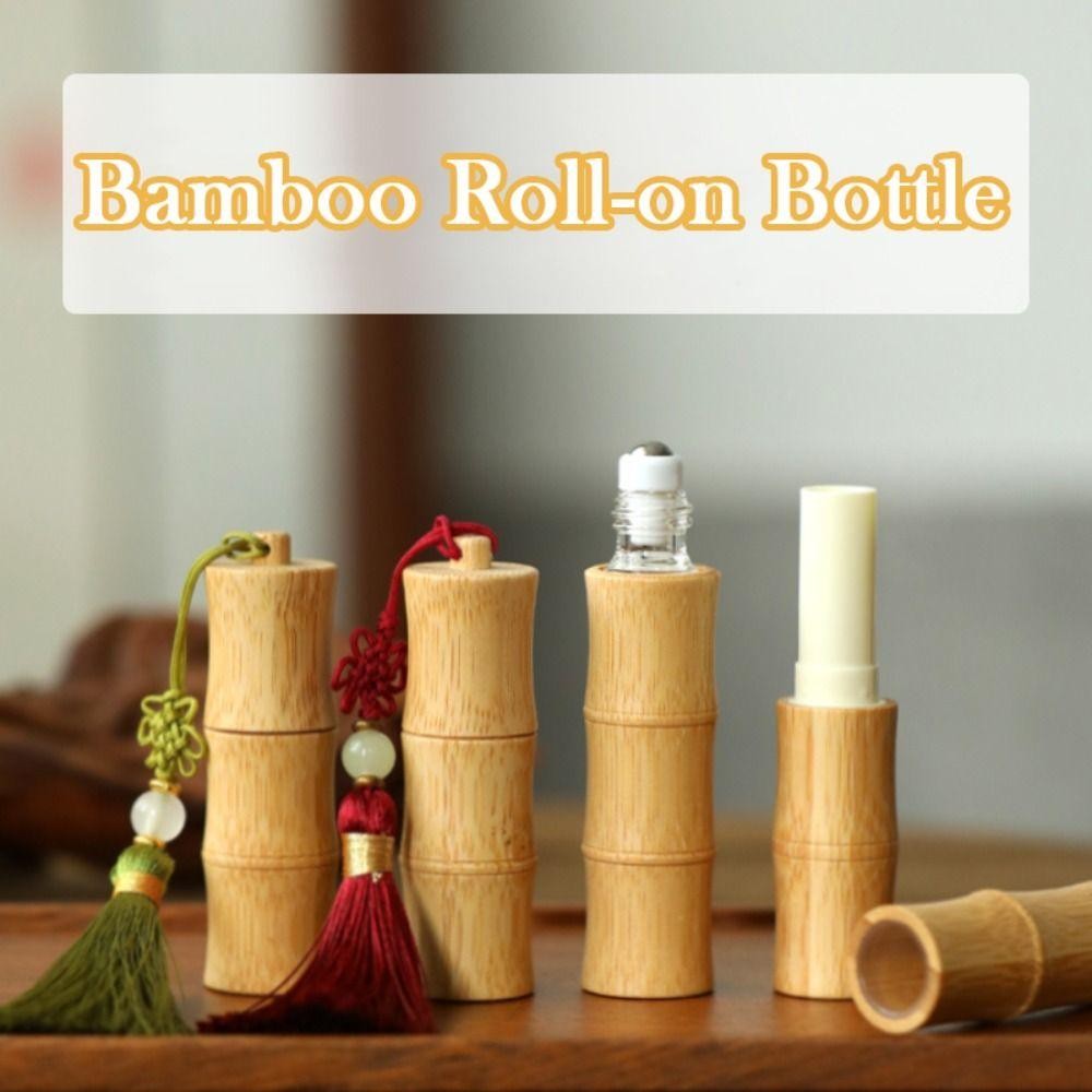 AUGUSTUS Bamboo Roll-on Bottle, 5/10ml Empty Tube Lip Balm Tubes ...