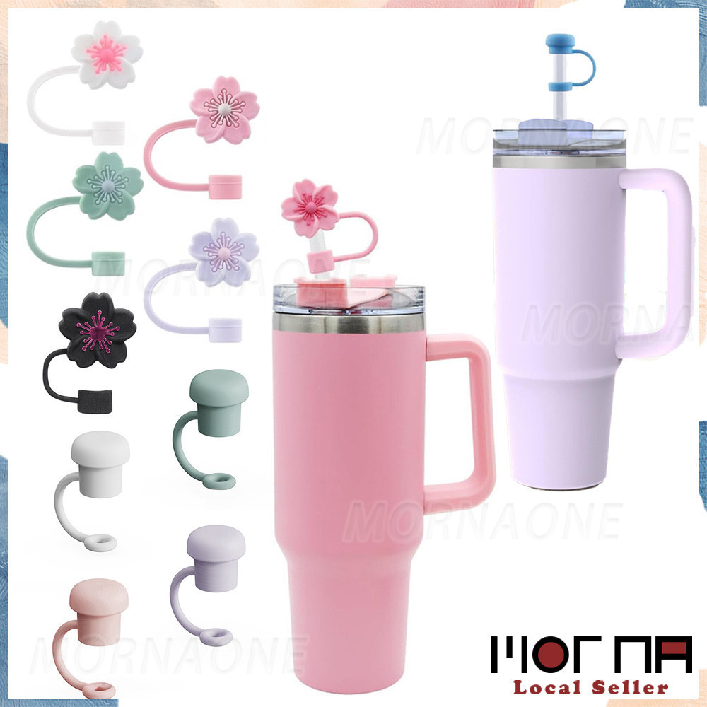 8-10mm Sakura / Round Stan$ley Tumbler Silicone Straw Cover Topper For ...
