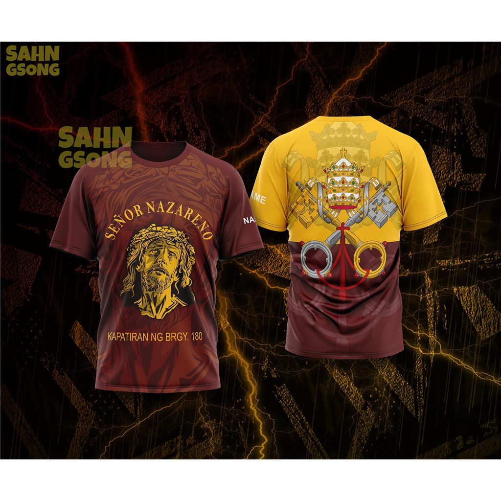 [FREE CUSTOME] Fully sublimated 3D print TSHIRT nazareno 2025 debosyon ...