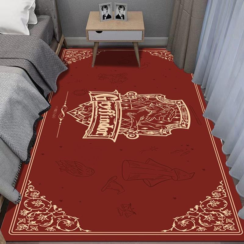 Floor Mat Harry Potter - Hogwarts House Crest Rug, Gryffindor Slytherin ...