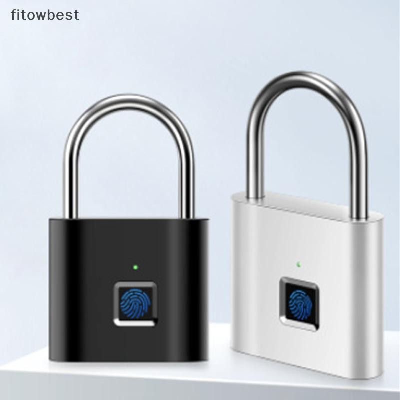 Fbph Smart Fingerprint Padlock Waterproof Biometric Fingerprint Keyless ...