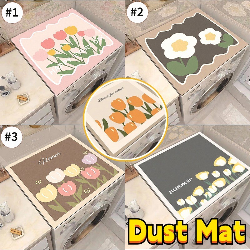 Cute Washing Machine Dust Mat Wash-Free Simple Mat Kitchen Dust ...