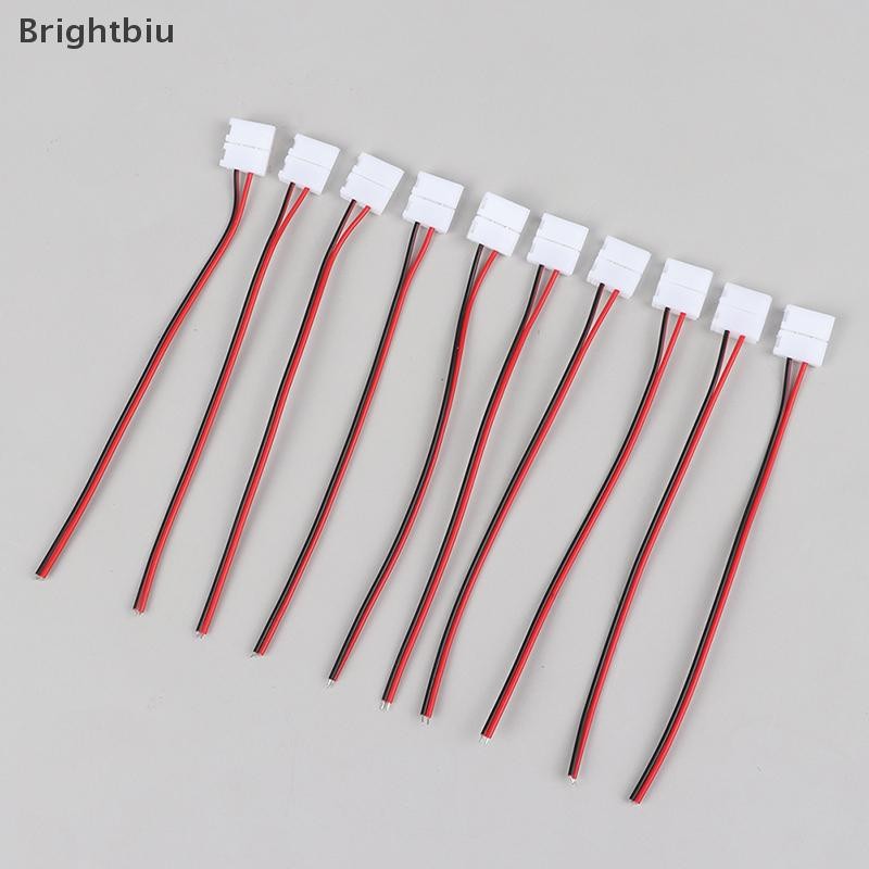 [Brightbiu] 10 Pcs 2 Pin Power 8mm 10mm LED Strips Lights Connector ...