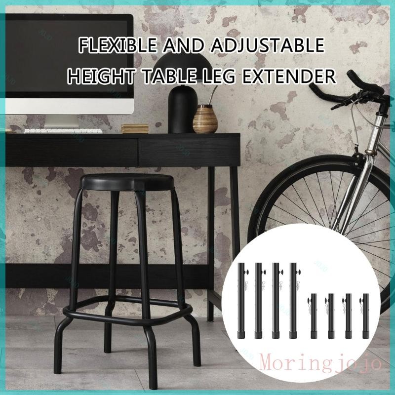JoJo 4Pcs Table Leg Extensions Stainless Steel Adjustable Folding Table ...