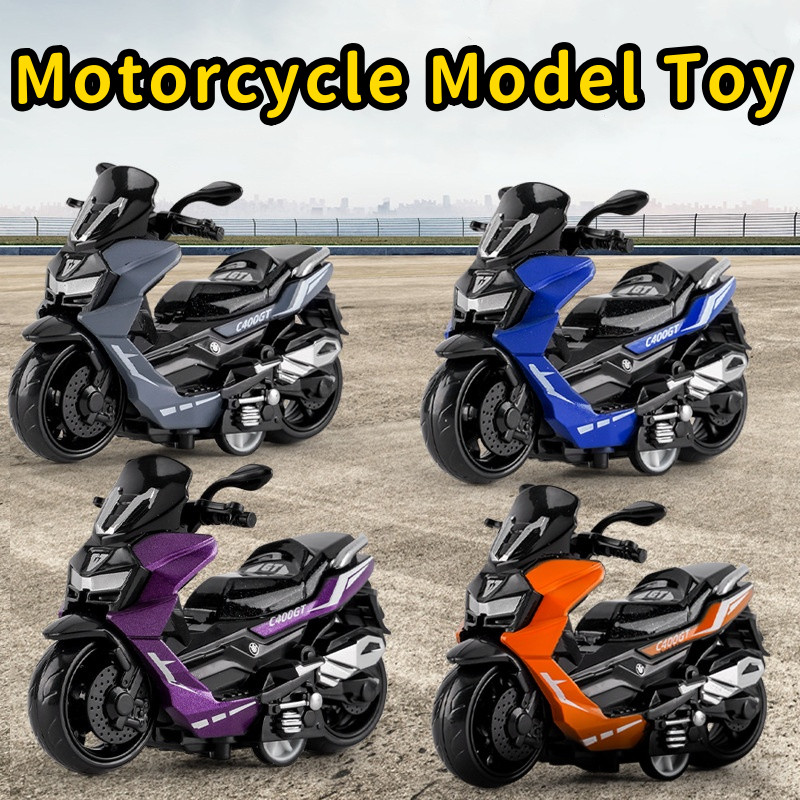 Motorcycle Model Toy Kids Racing Miniature Diecast Simulation ...