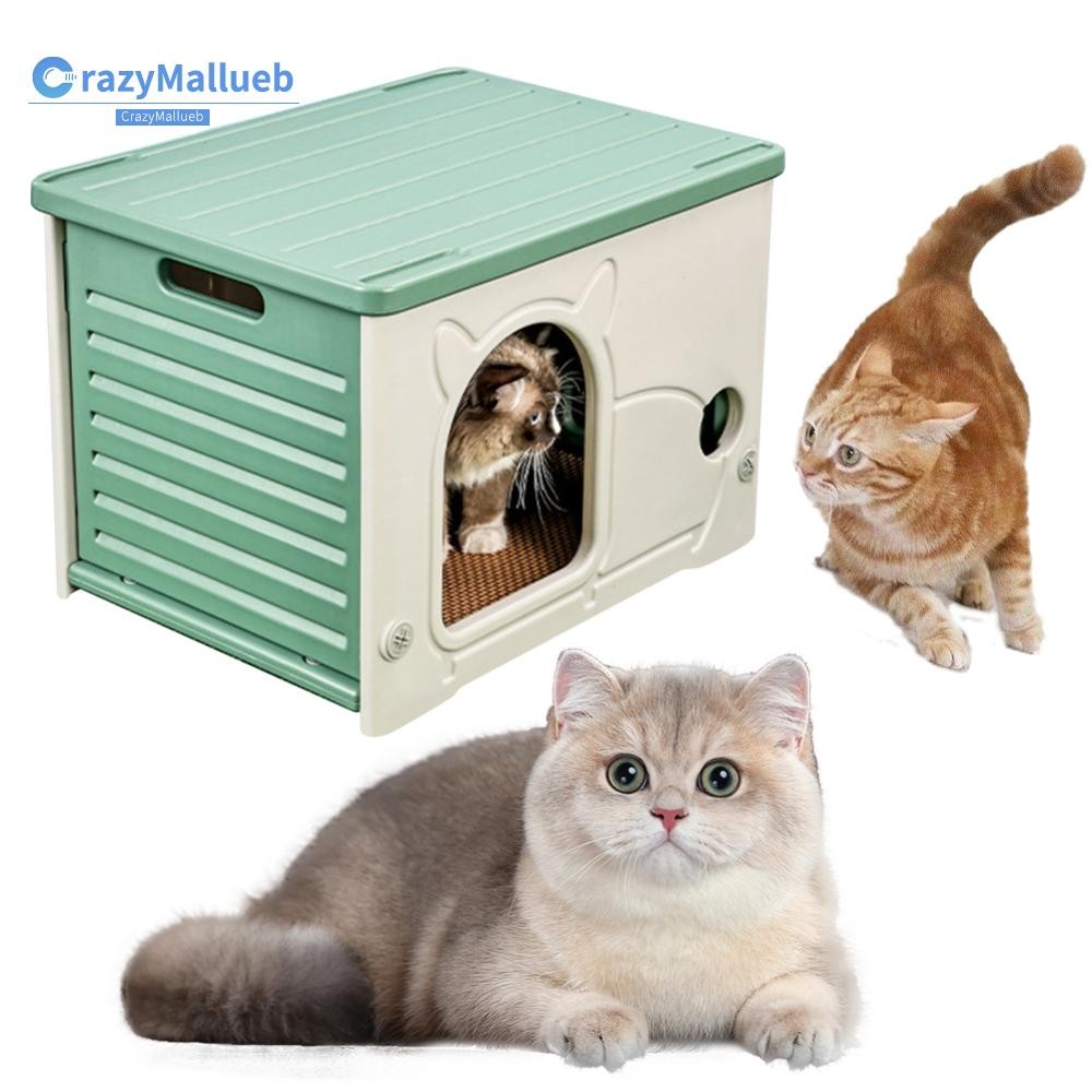 Cat Houses & Condos Rainproof Outdoor Cat House Cats Outdoor Nest ...
