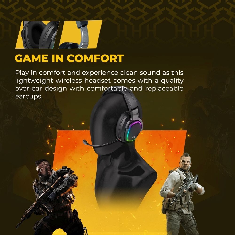 RAKK LIMAYA/ LIMAYA + Trimode RGB Gaming Wireless Headset| Black ...