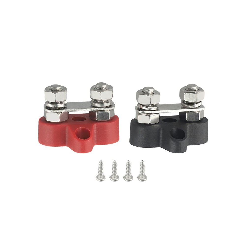 【ONCE+】Dual Connection Bolt Battery Terminal Blocks M8 for Vehicle and Marine Use | Shopee ...