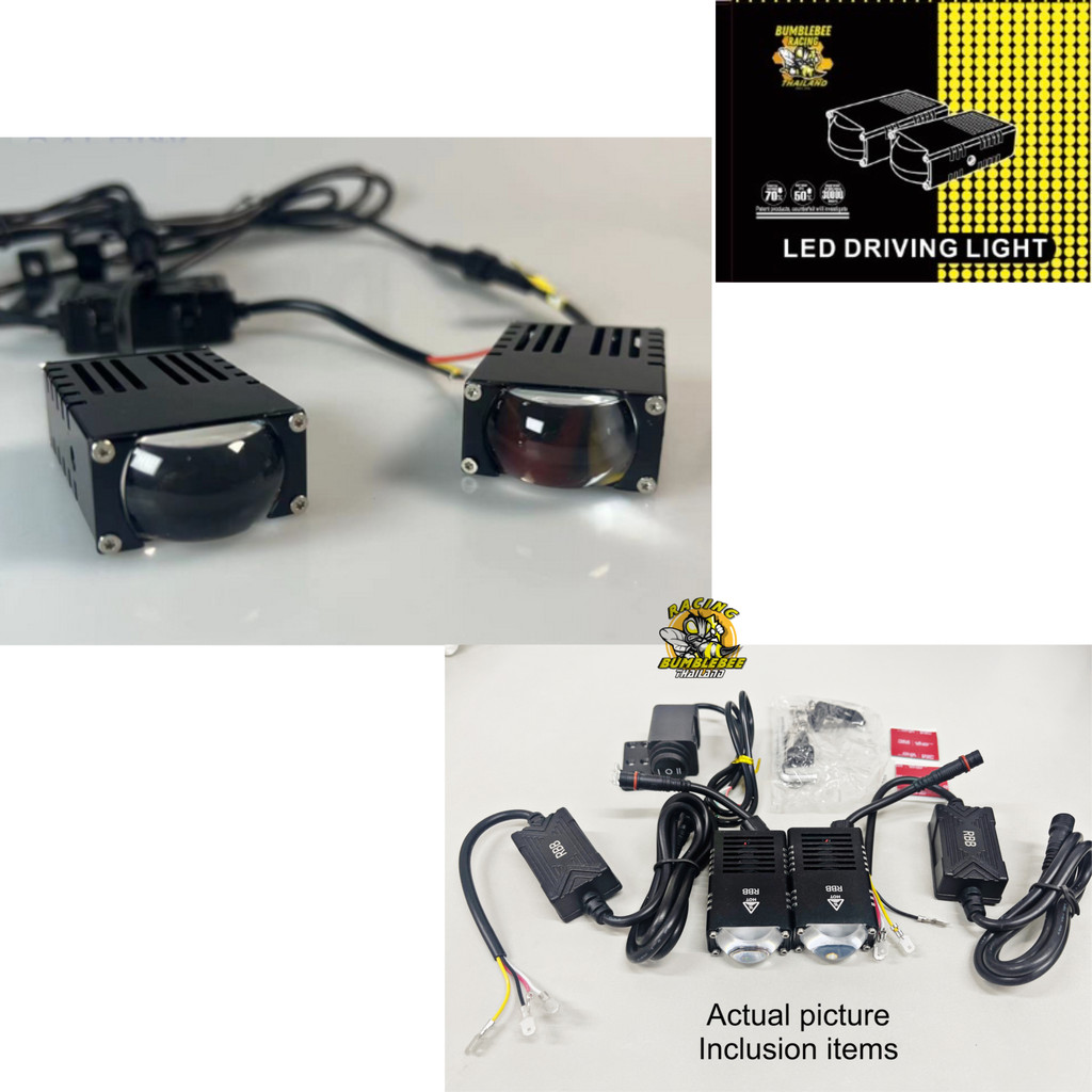 MINI DRIVING LIGHT LED PROJECTOR RBB #8102 | Shopee Philippines