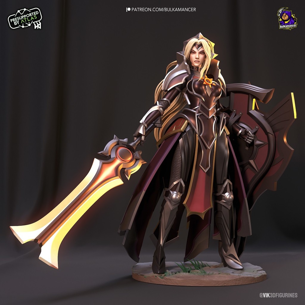 1/10Leona Hand-Made GK White Mold3d Print League of Legends Dawn ...
