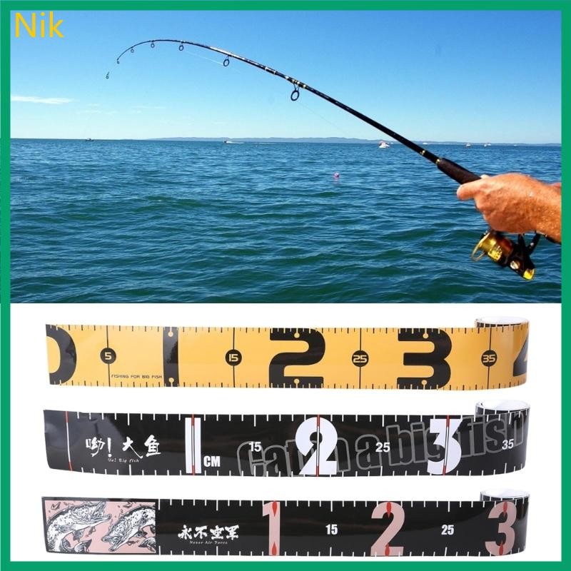Niki Fish Rulers Sticker Self Adhesive Fish Measuring Tape Waterproof ...