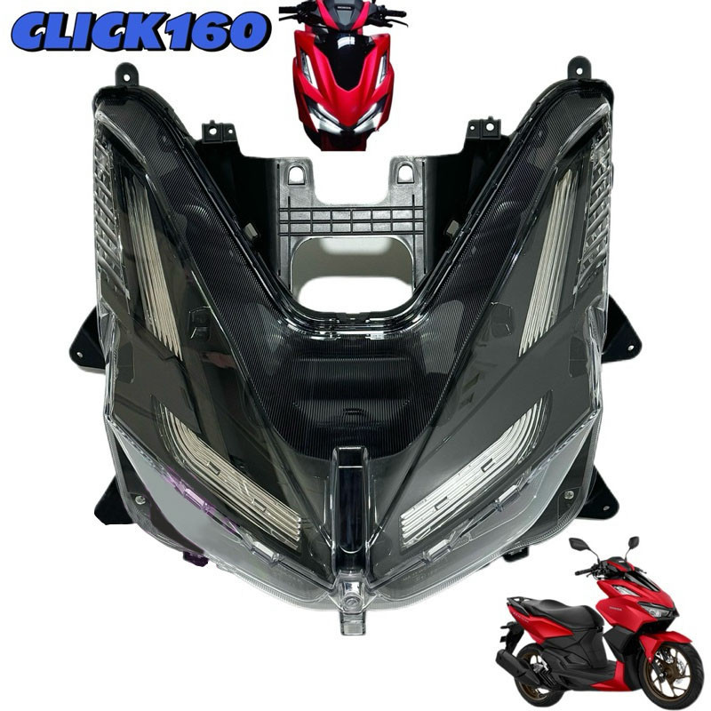 HONDA CLICK160 HEADLIGHT ASSEMBLY REPLACEMENT FOR CLICK160 ONLY (Plug ...