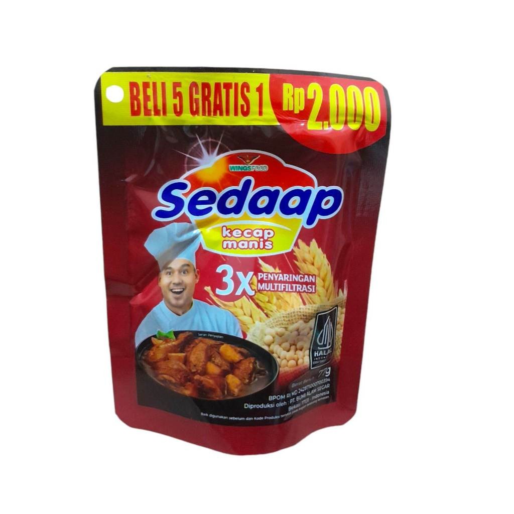 A611-kecap Sedaap Manis 77g Sweet Soy Sauce Pouch Small Multipurpose ...