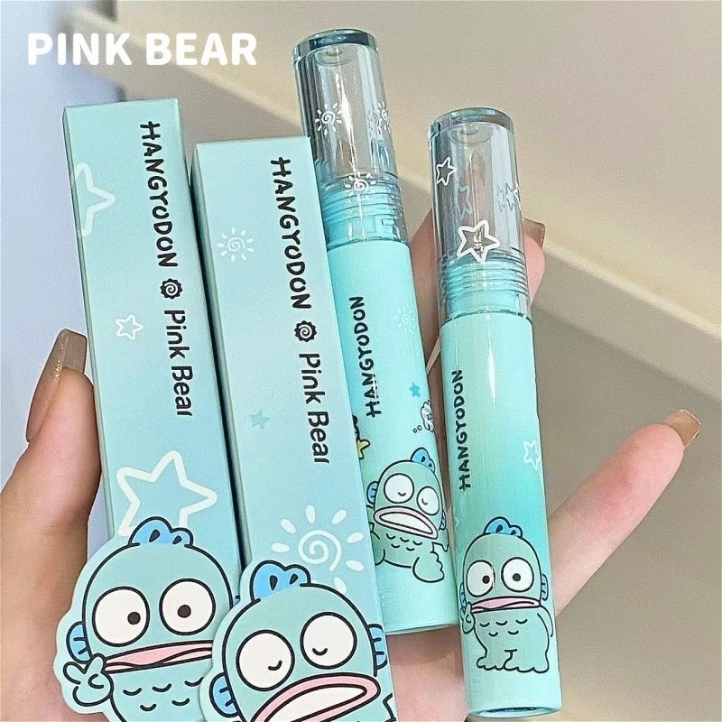 Pinkbear Lip Glaze Leather Bear Half Fish Man Collaboration Lip Gloss ...