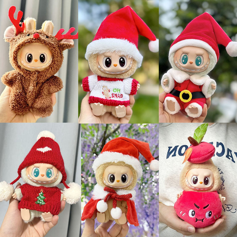 Labubu Clothes Labubu Santa Claus Christmas Clothes Accessories ...