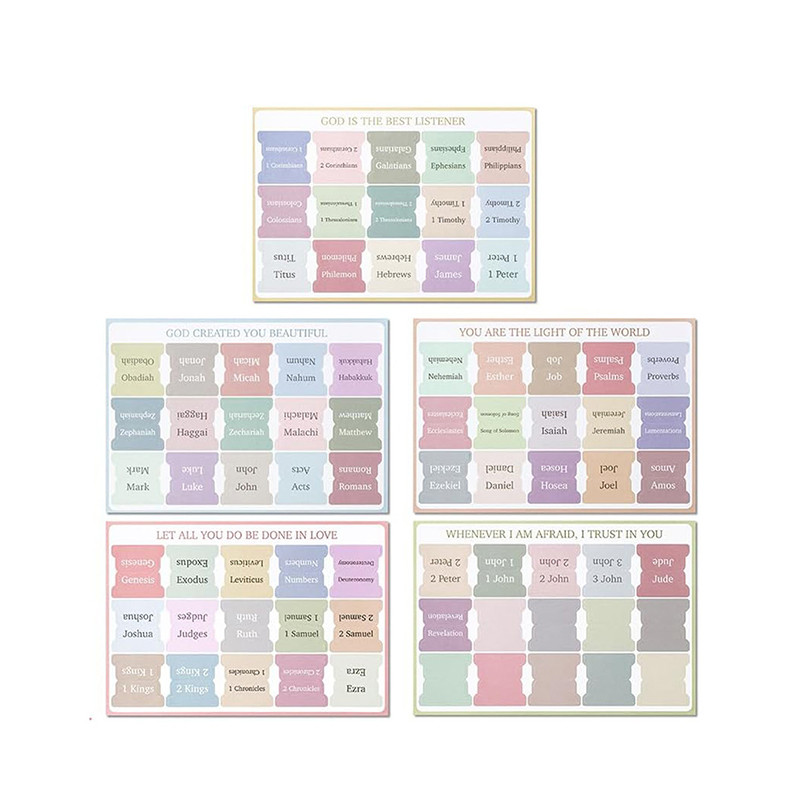 GUYU Bible Tabs,75 Tabs,Colorful,Laminated Bible Tabs For Women And Men ...
