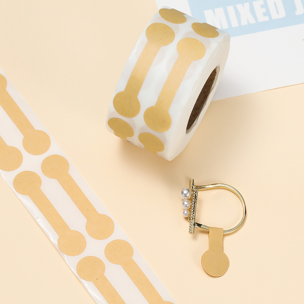 St. kunkka Kraft Paper Jewelry Label with Sticky Mark Label for Product ...