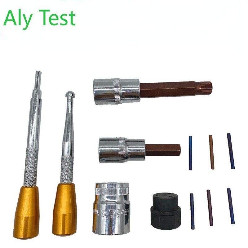 PP+6PCS Diesel Common Rail Injector Valve Assy Nut Disasemble Seal Ring ...