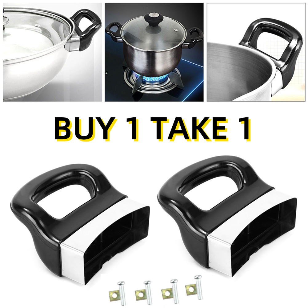 2Pcs Bakelite Pot Ears Replacement Side Handles For Single Double Screw ...