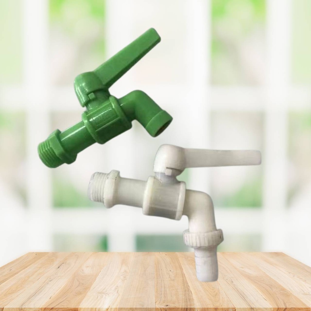 PP Plastic Faucet Plain Bibb 1/2” – Green/White/Blue | Shopee Philippines