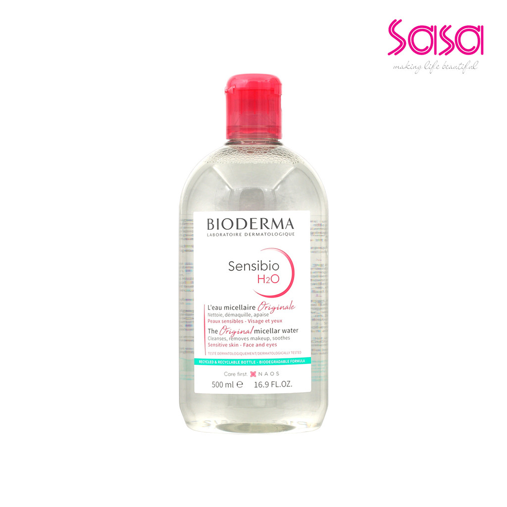 Bioderma Sensibio H2O Make-Up Removing Solution Sensitive Skin (500ml/500mlx2pcs) | Shopee ...